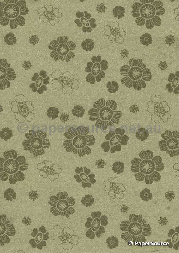 Specialty Paper | Chiffon Hawaiian Sage Glitter Print | PaperSource ...