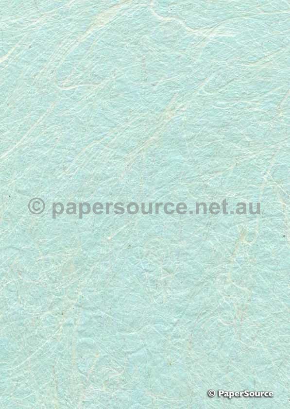 Specialty Paper | Silk Exotic Pastel Blue 60gsm Recycled Handmade Paper ...