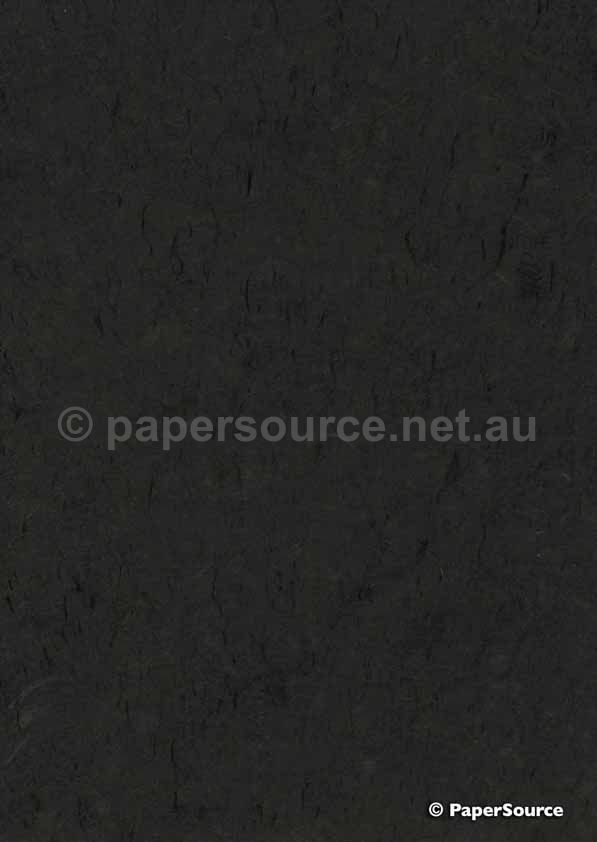 Specialty Paper | Silk Plain Black 90gsm Recycled Handmade Paper ...