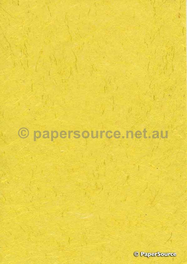 Specialty Paper | Silk Plain Yellow 90gsm Recycled Handmade Paper ...
