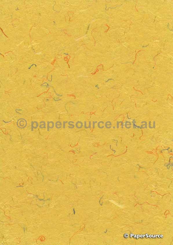 Specialty Paper | Silk Plain Yellow Mix 90gsm Recycled Handmade Paper ...