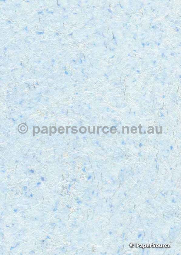 Specialty Paper | Silk Snow Blue #06 90gsm Recycled Handmade Paper ...