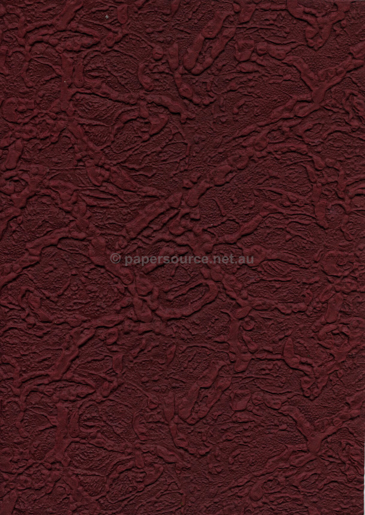 Specialty Paper | Embossed Matte Rugged Maroon Handmade Recycled Paper ...