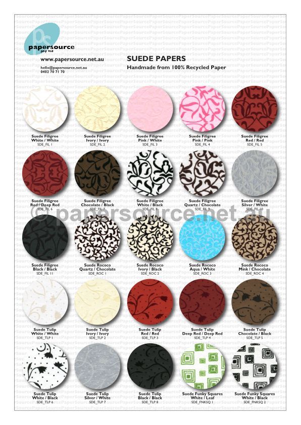 Specialty Paper | Flocked Suede Patterned Assorted 30 pack Recycled ...