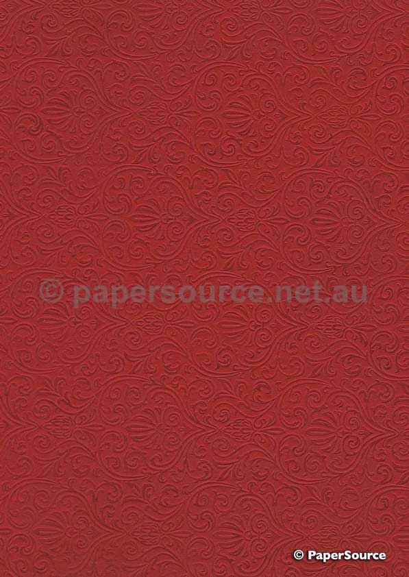 Specialty Paper | Embossed Matte Eternity Red Handmade Recycled Paper ...